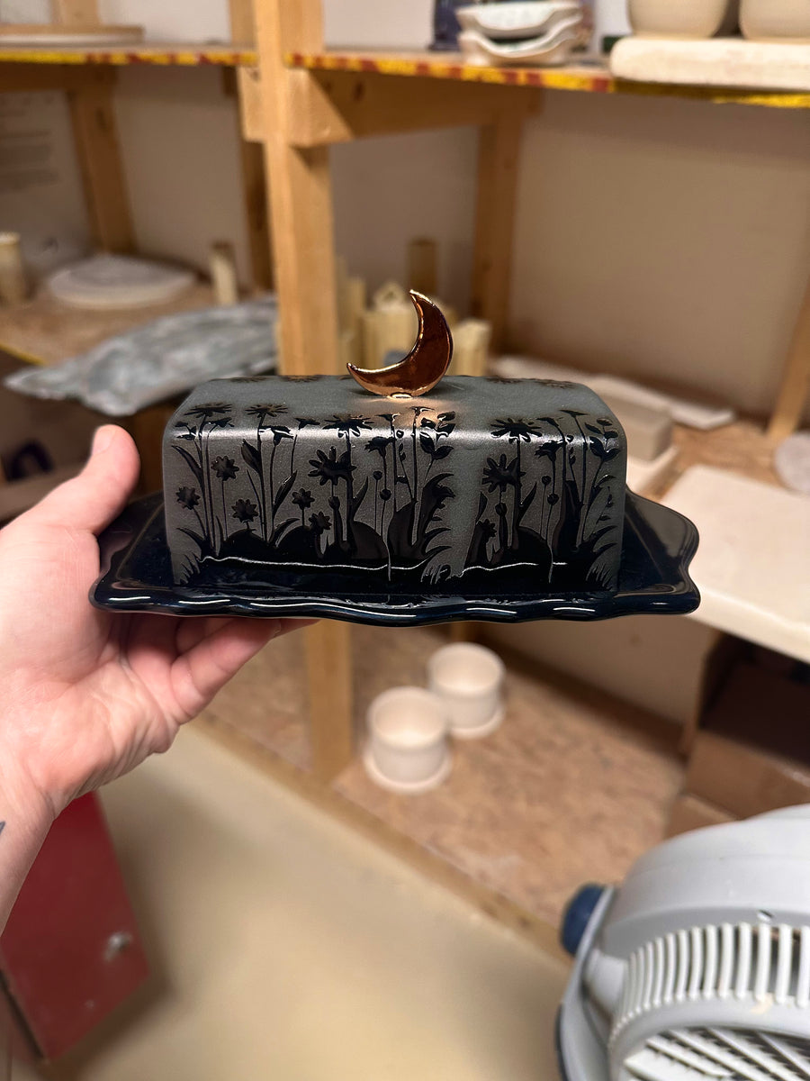*Preorder* Copper Moon Butter Dish – Adrienne Oates Art